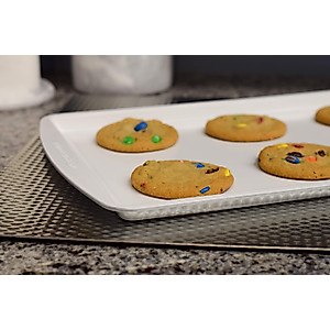 CeramaBake BC4010 Range Kleen Jelly Roll Cookie Sheet, 10 by 15-Inch, White