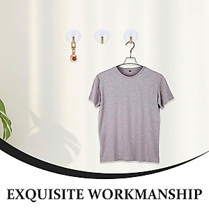 PRETYZOOM 4pcs Adhesive Wall Hooks, Beach Themed Sea Shell Hanger, Plastic Hanging Hook for Towel, Hats, Keys Nautical Bathroom Hooks Coastal Wall Decorations