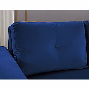 Legend Vansen 91'' L-Shaped Convertible Sectional Sleeper Sofa with Pull-Out Bed and Storage,with Reversible Chaise,Convertible Sofa for Living Room and Apartment