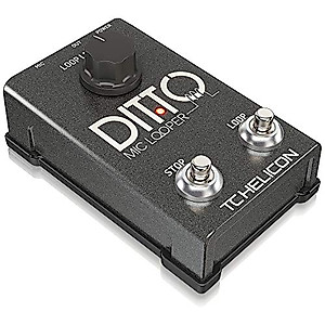 TC Helicon DITTO MIC LOOPER Easy to Use Two-Button Looper Pedal for Vocals and Acoustic Instruments
