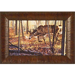 Hot On The Trail by Cynthie Fisher 11x15 Deer Buck Framed Art Print Wall Décor Picture