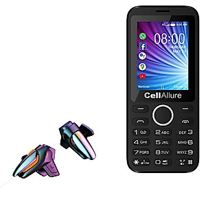 BoxWave Gaming Gear for CellAllure Smart One (Gaming Gear by BoxWave) - Touchscreen QuickTrigger, Trigger Buttons Quick Gaming Mobile FPS for CellAllure Smart One - Jet Black