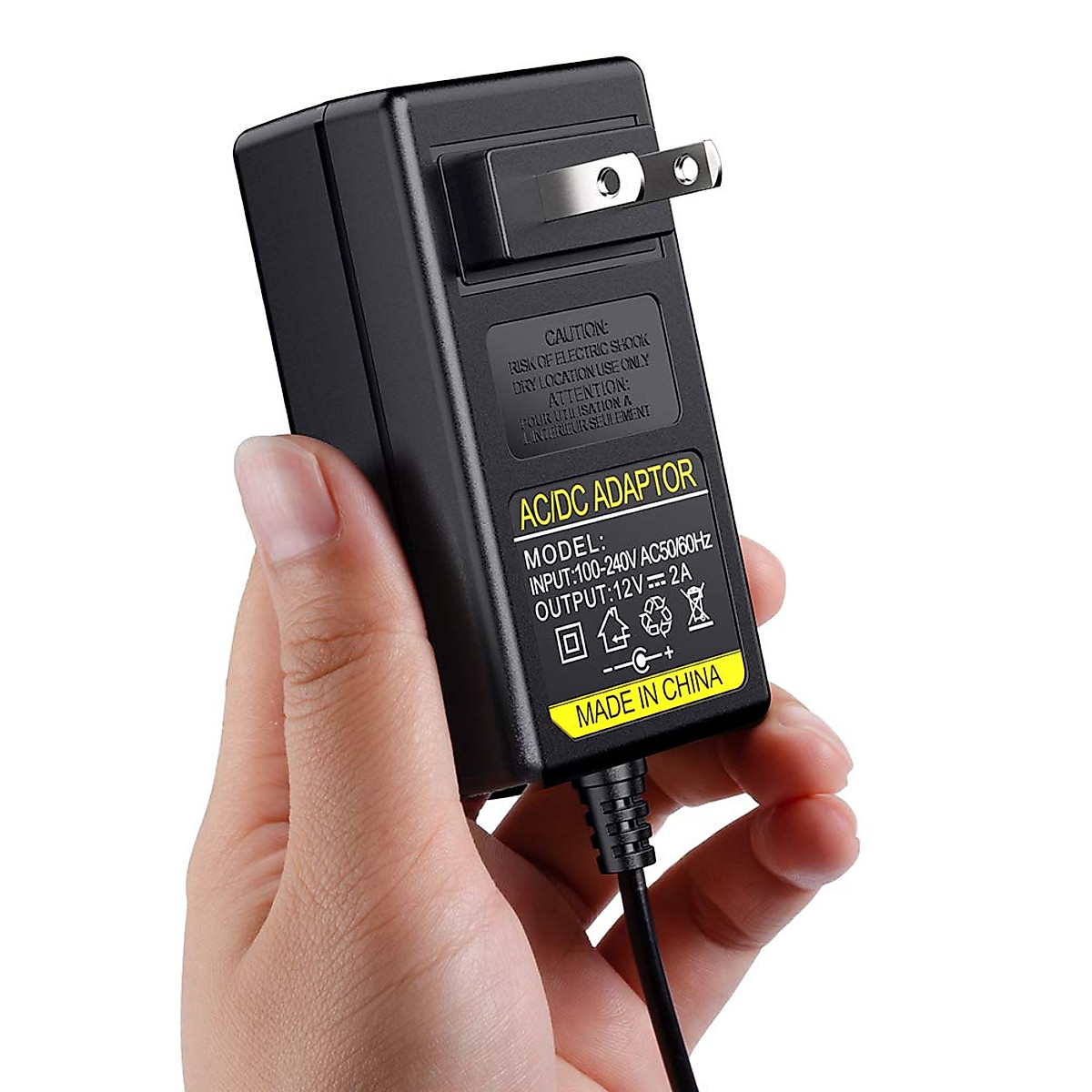 SoulBay 12V Power Cord for Sony Blu-Ray Disc DVD Players BDP-Series BDP-BX370 BDP-S1700 BDP-S3200 BDP-S3500 BDP-S3700 BDP-S6500 S6700 UBP-X700 12 Volt Replacement for Sony AC-M1208UC AC Adapter