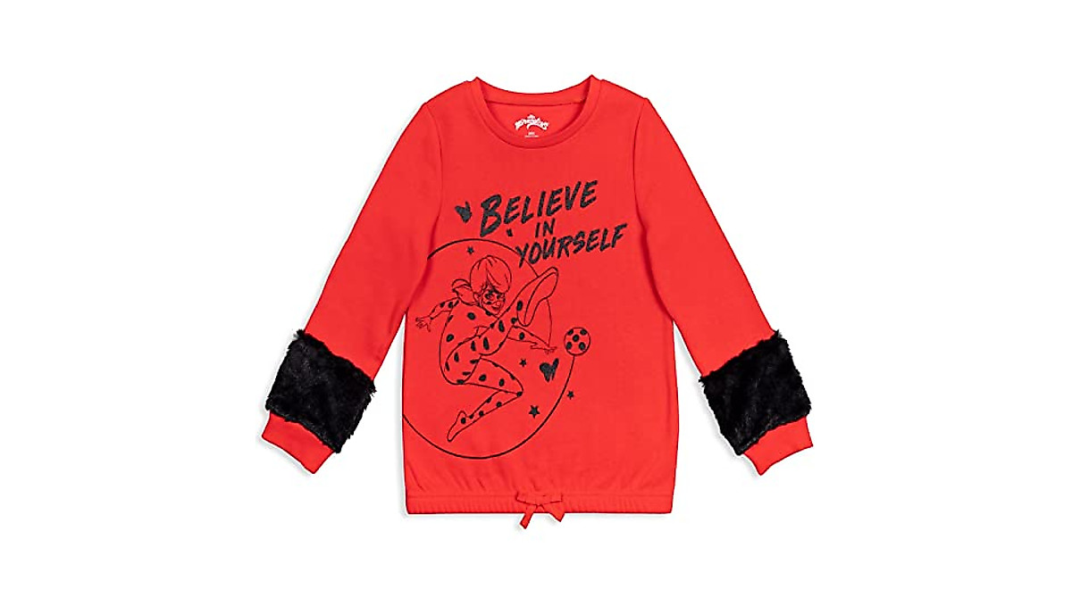 Miraculous Ladybug Little Girls Fleece Pullover Sweatshirt & Leggings ...