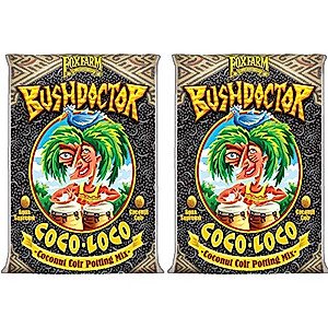 FoxFarm FX14100 Bush Doctor Coco Loco Plant Garden Indoor/Outdoor Potting Soil Mix for Plants, 2 Cubic Feet (2 Pack)