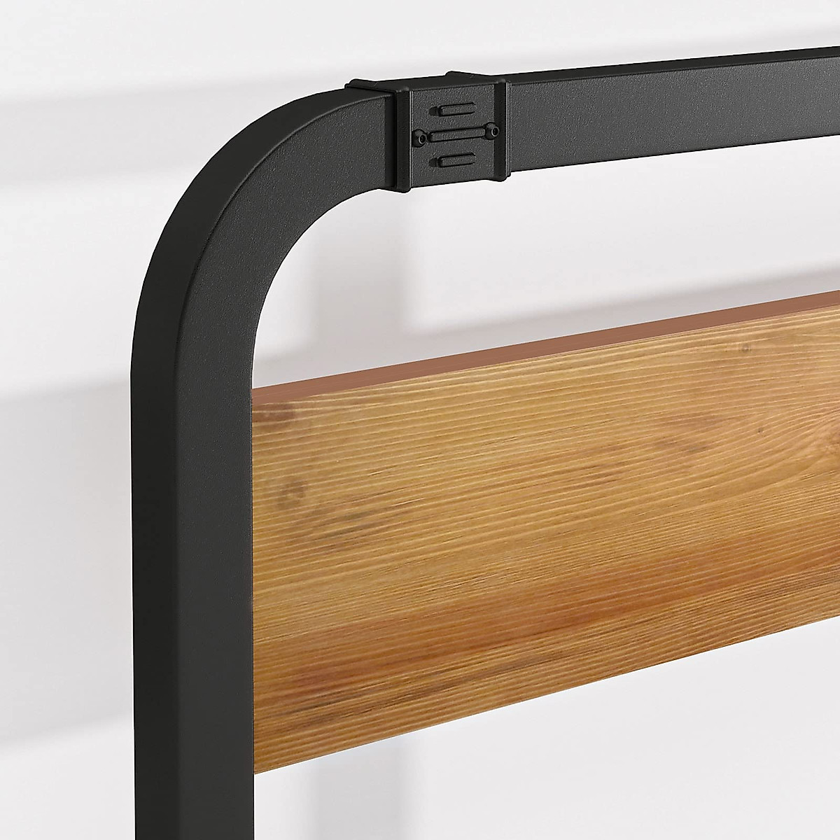 BOSRII Full Size Headboard Only, Wood Metal Headboard Only, Rustic Solid Wooden Head-Board Full Size, Adjustable Height Easy Assembly