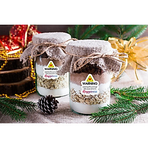 WHING Warning Opening This Package Will Cause Extreme Happiness Thank You Stickers Labels , Order Packages Envelope Seals Decorative Label Ideal for Business Gift Bags and Retailers, 500pcs