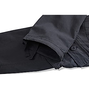 AKARMY Womens Cargo Pants with Pockets Outdoor Casual Ripstop Camo Military Combat Construction Work Pants 2036 Steel Gray 8