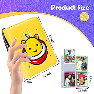 4 Pocket Card Binder with 400 Sleeves,Carrying Case Binder for Boys And Girls, Collectible Trading Card Binder Albums For Cards,TCG, CCG