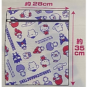 Sanrio Characters Laundry Net Square Type Washing machine 28 × 35 cm (Alignment)