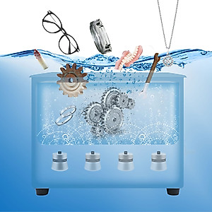 U.S. Solid Ultrasonic Cleaner, 40 KHz Stainless Steel Ultrasonic Cleaning Machine with Digital Timer and Heater for Industrial and Jewelry, 176?, FCC,CE,RoHS (15L)