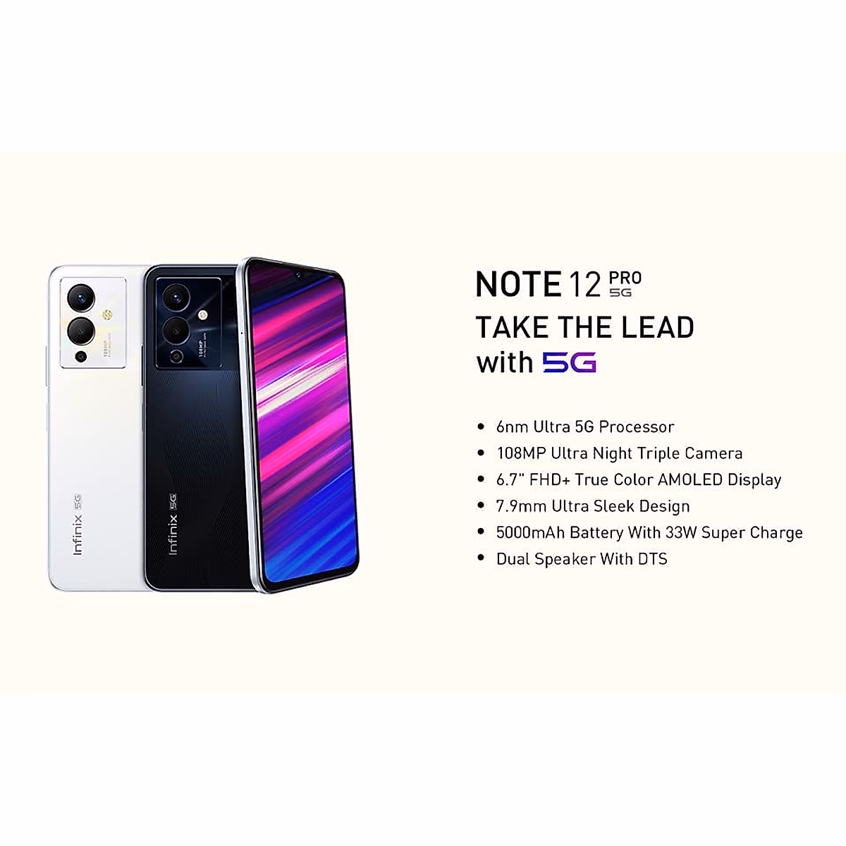 Xiaomi Redmi Note 12 Pro 5G + 4G (256GB + 8GB) Factory Unlocked 6.67" 50MP Triple Camera (for Tmobile/Metro/Mint USA Market) (Light Blue)