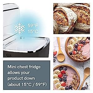 Living Enrichment Mini Fridge 6 Liters, Skincare Fridge, Low Noise and Lightweight Cosmetic Fridge, Small Refrigerator for Beauty Products Cosmetics Beverage Bedroom Home Office Black