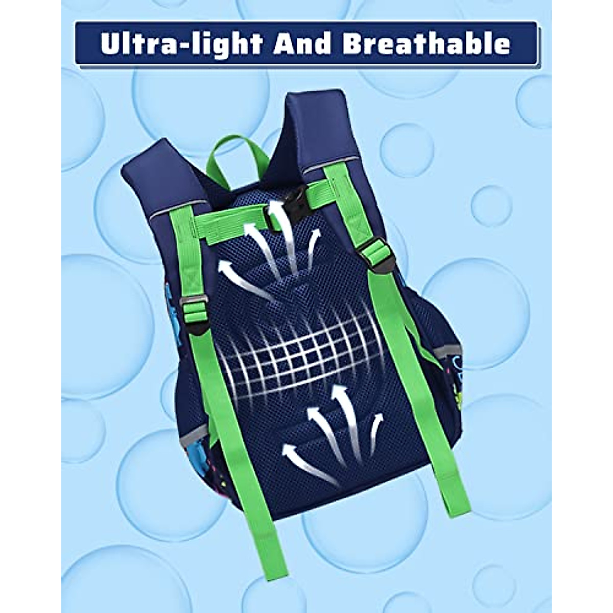 Tanou Toddler Backpack for Boys, 11 Inch Ultra-light Kids Small Backpacks, 2023 Cute Toddler Bag for Preschool Day Care, Dinosaur