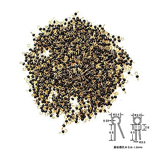 Comimark 100Pcs Black Gold Tone Soldering PCB Board Breadboard Test Point Pin