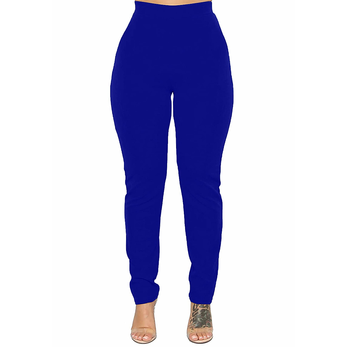 Womens Plus Size 2 Piece Blazer Set Casual Long Sleeve Business Blazer and Pant Suits Office Outfits Navy