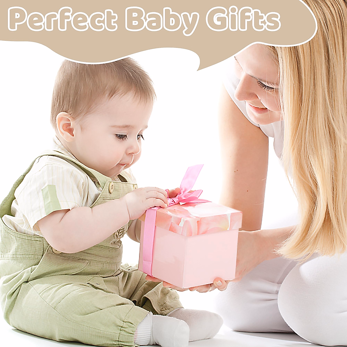 Bufims Silicone Baby Feeding Set, Baby Led Weaning Supplies, Eating Essentials Utensils with Suction Plate and Bowl, Pocket Bib, Sippy Cup with Lid, Forks Spoons Snack Container, for 6+ Months, Beige