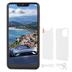 Zyyini IP13 Pro Unlocked Cell Phone, 6.1inch HD Display, 32GB, Dual SIM Card, Factory Unlocked Smartphone with Face Recognition, for Android 6, 2800mah Long Standby, with Headset, Phone