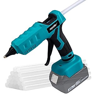 100W Cordless Hot Glue Gun for Makita 18v Lithium Battery (Battery NOT Included) with 20 Glue Sticks Portable Battery-Powered Glue Gun for Arts & Craft DIY Project & Festival Decoration