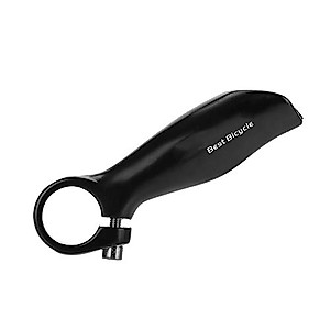 VGEBY1 Bike Handle Bar End, Aluminum Alloy Bar End Handlebar Security Grips Bar Ends Cycling with Stoppers for Road Mountain Bike