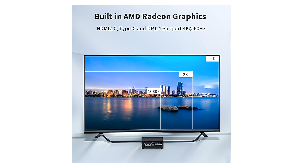 msecore Mini PC with AMD Ryzen 9 5900HX | Compact 4K Business Desktop