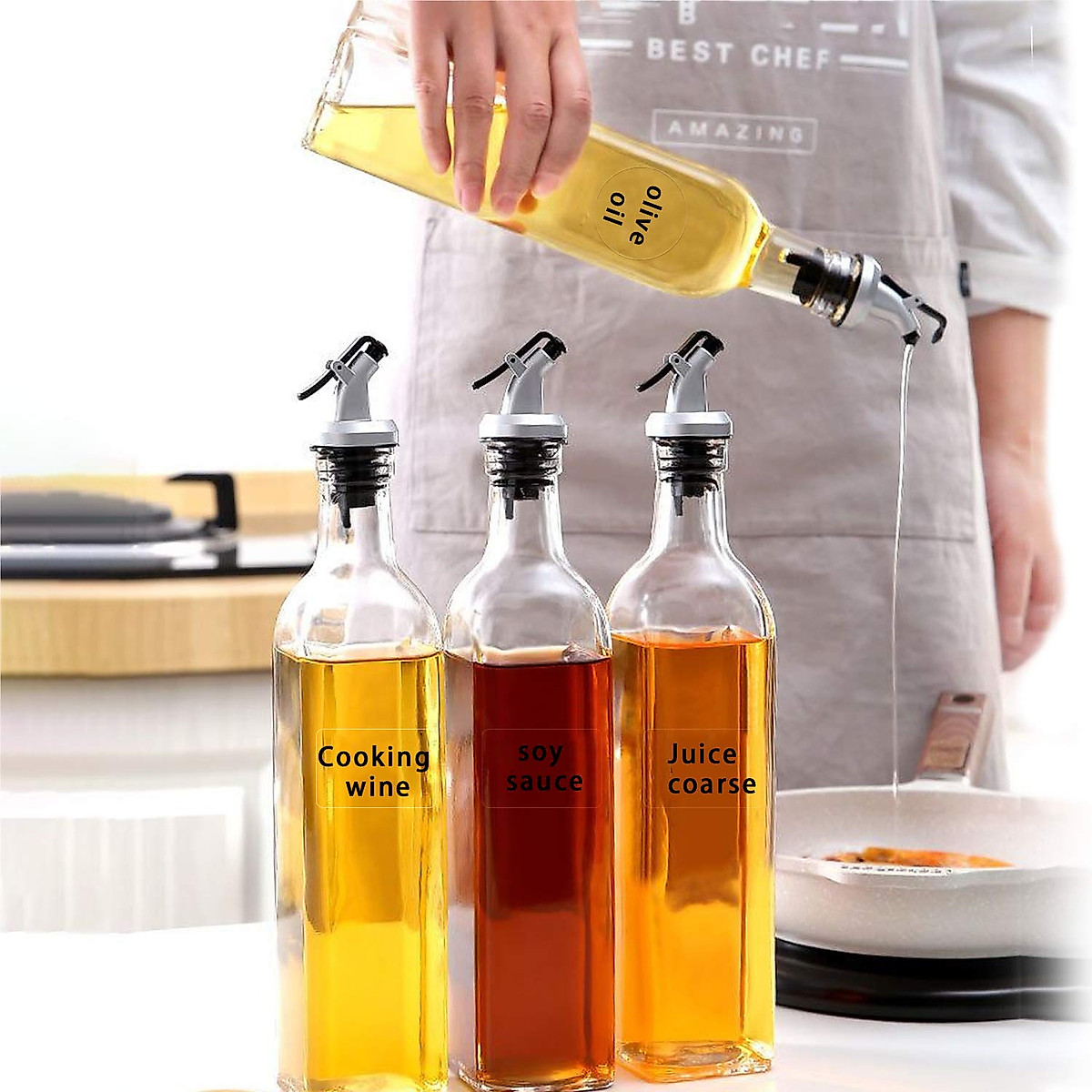 Clear Printable Vinyl Sticker Paper for Inkjet Printer,50 Sheets Transparent Decay Paper Clear Labels, Dries Quickly Vivid Colors,Tear & Scratch Resistant