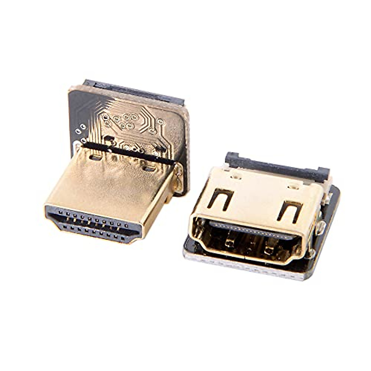 NFHK CYFPV Up Angled 90 Degree HDMI Male to Female FPC Flat Cable for HDTV Multicopter Aerial Photography