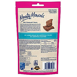 Vitakraft Meaty Morsels Soft Indulgent Cat Treats - Double Layer Extra Meaty - Can Use as Cat Pill Pocket (Chicken with Salmon, 4-Pack)