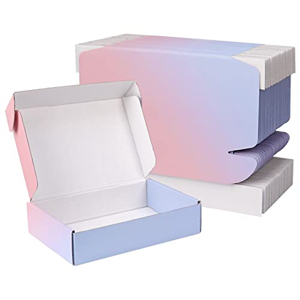 DERZIFUN 30 Pack 9x6x2 Inch Shipping Boxes Packaging for Small Business, Corrugated Box Mailers for Mailing, Recyclable Cardboard Packing Literature Mailer Gift Boxes