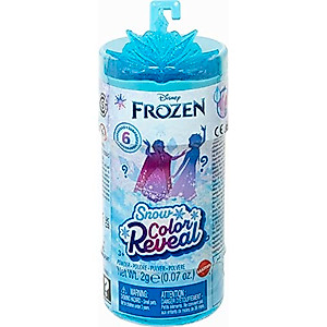 Disney Frozen by Mattel Disney Frozen Snow Color Reveal Small Doll & Accessories, 6 Surprises Include Character Figure Inspired by Disney Movies