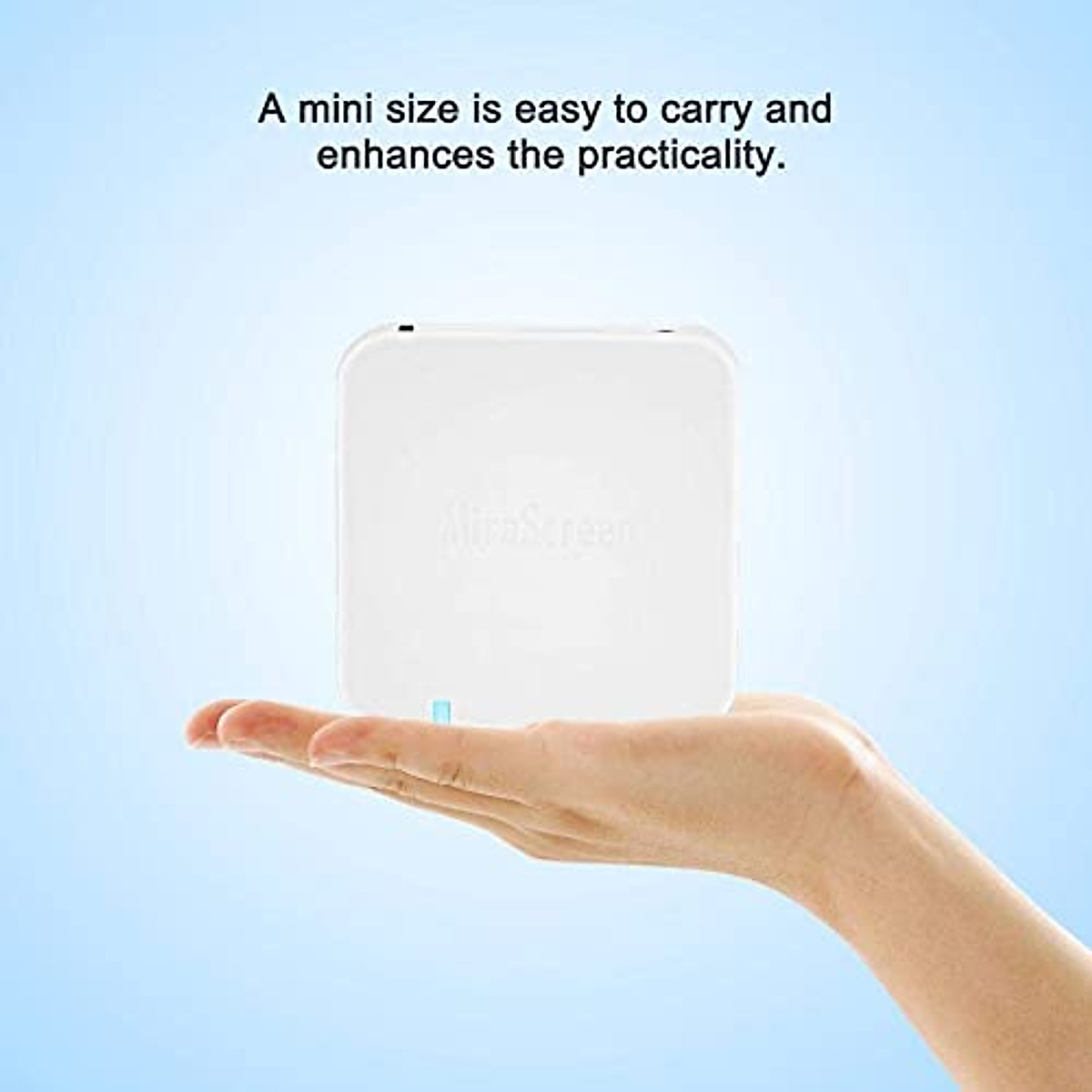 Car WiFi Display Box, Wireless Mini Car WiFi Screen Device Box Wireless Screen Mirroring from Smart Phones to Car Screen Wirelessly, Support CVBS/HDMI A/V Output