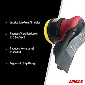 AIRCAT Pneumatic Tools 6700-3-336: Non Vac Orbital Palm Sander and Polisher 11,000 RPM