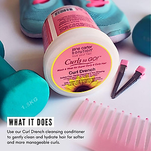 Jane Carter Solution Curl Drench Cleansing Co-Wash (16oz) - Hydrating, Nourishing, Reduce Frizz