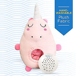 Bubzi Co Baby Sound Machine, Portable Unicorn Soother & Baby Night Light Projector, Comforting Electronic Infant Toddler Sleep Aid & Baby Shush Sound with White Noise