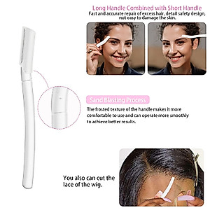 Wig Accessory Essentials Kit Lace Front Wig Glue & Remover, Wig Caps, Elastic Band, Hair Wax Stick, Edge Control, Edge Brush, Hair Shear Dermaplanning Razor Tool and Edge Scarf - 10PCS