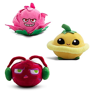 Maikerry 3 Pieces PVZ Plants 1 2 Figure Plush Toy, PVZ Stuffed Doll for Kids and Birthday