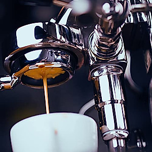 54mm Bottomless Portafilter Compatible with Breville 8 Series and 54mm Breville Barista Express Espresso Machine, Bottomless Naked Portafilter, Included Filter Basket