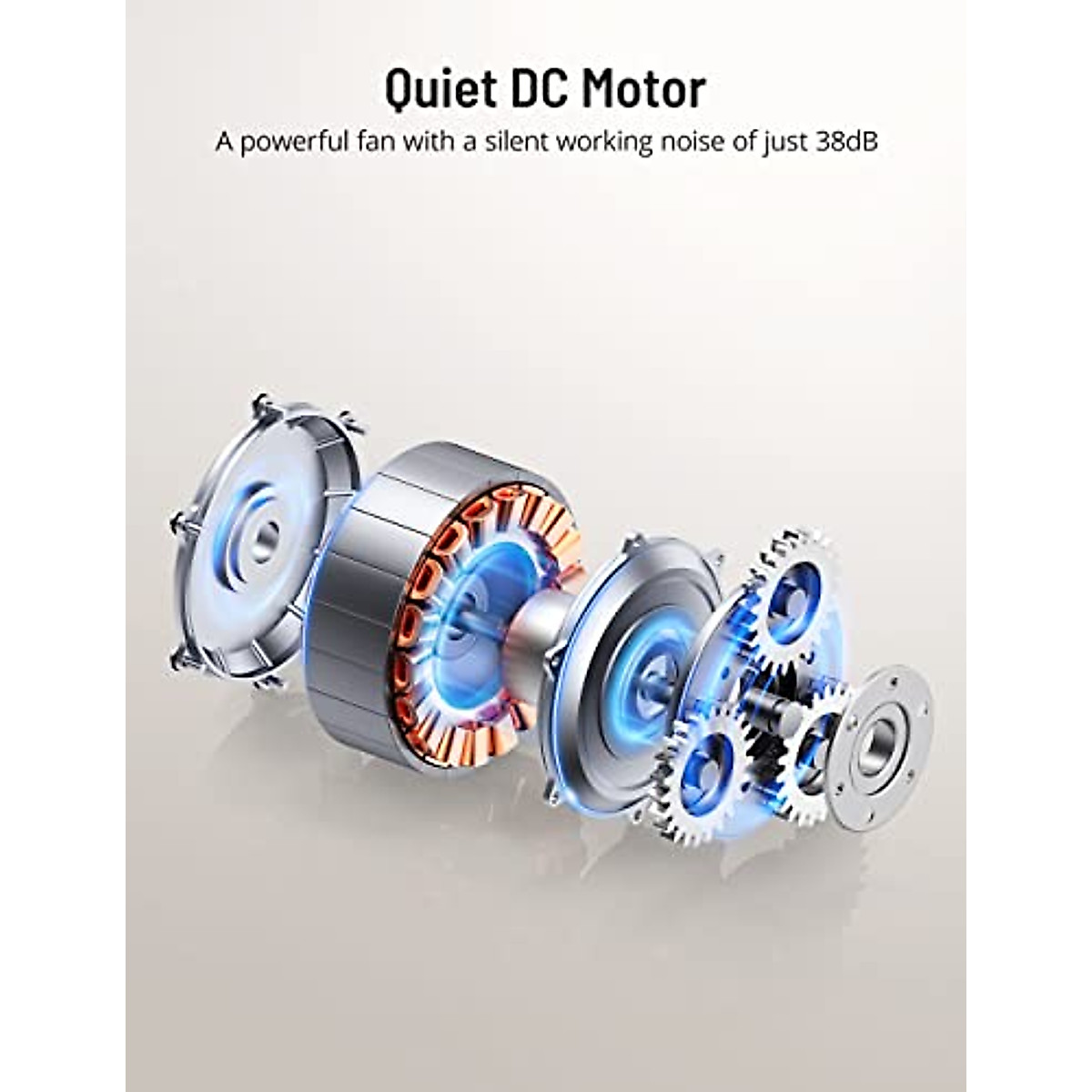 PARIS RHÔNE Fans for Home Bedroom, Oscillating Fan with Remote,16" Standing Floor Fans for Home, Dual Blade with 3 Wind Modes 12 Speed Levels,18-Hour Timer, Adjustable Height 44 to 53.1 Inch, Black