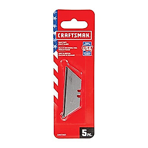 CRAFTSMAN Utility Razor Blades, Carbon Steel, 3/4-in., 5-Pack (CMHT11921)