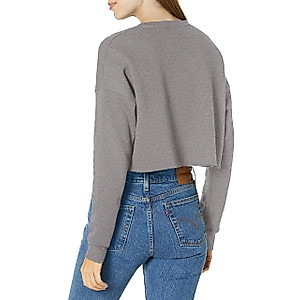 Marky G Apparel Cropped Fleece Crew (B7503) Deep Heather, 2XL