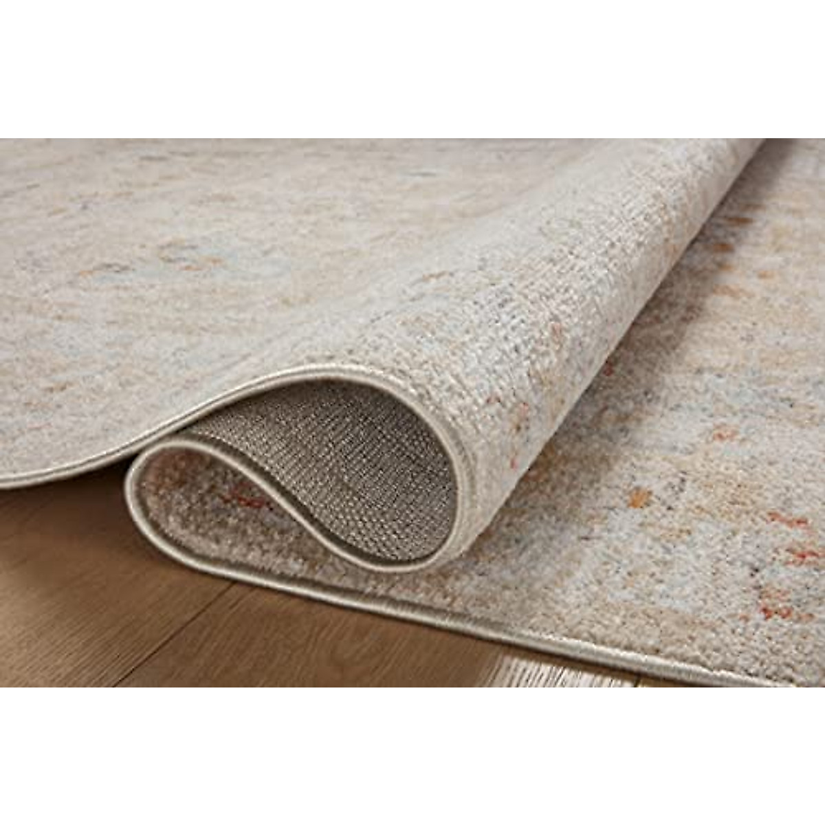 Loloi II Monroe Collection MON-05 Sand/Sunrise 6'-7" x 9'-3" Area Rug