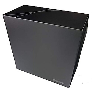 Groomsmen Gift Boxes Set of 2 (8x8x4 in) Empty Set with Silver Foil Design and Matching Proposal Cards for Asking The Groom's Team to Be in Wedding. (2 Groomsmen, 2)