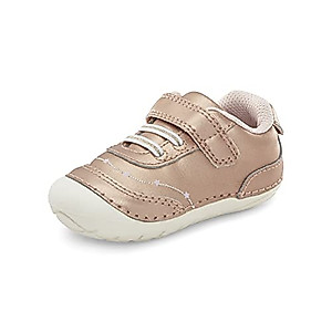 Stride Rite Baby Girls Soft Motion Adalyn First Walker Shoe, Rose Gold, 3 Wide Infant