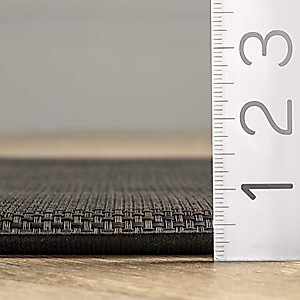 nuLOOM Casual Solid Anti Fatigue Kitchen or Laundry Room Comfort Mat, 18" x 30", Dark Brown