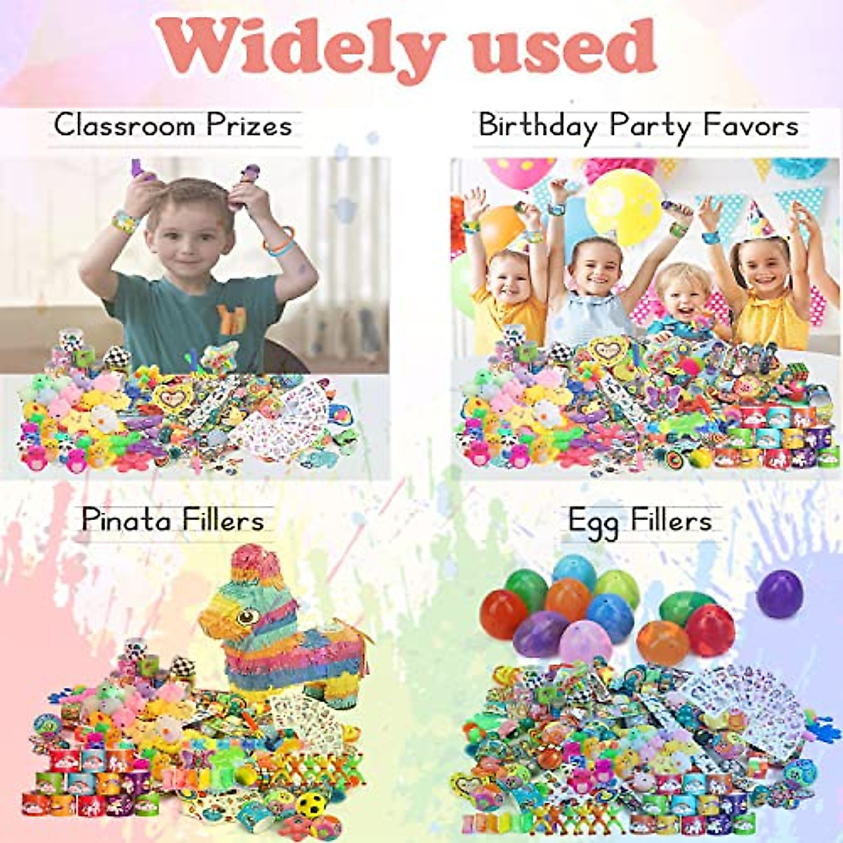 146 PCS Party Favors Toys Assortment for Kids, Treasure Box Toys for Classroom Carnival Prizes Rewards, Pinata Fillers Birthday Party Gifts Bulk Toys, Goodie Bag Claw Machine Stuffers for Kids