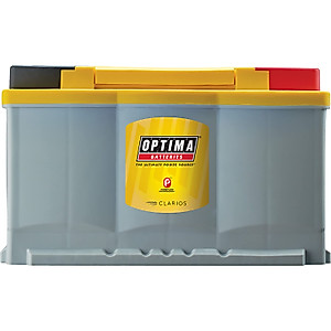 OPTIMA Batteries High Performance DH7 YellowTop Dual Purpose Sealed AGM Car, Truck and SUV Battery, 880 CCA, Maintenance Free, Versitile Mounting, BCI Group Size 94R