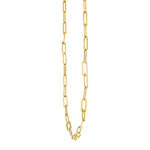 Silpada 'Golden Paperclip' Chain Necklace in 14K Gold Plated Sterling Silver
