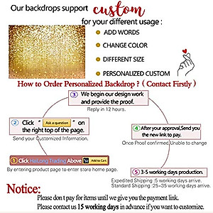 Allenjoy 7x5ft Happy Birthday Backdrop Golden Bokeh Spots (Not Glitter Sequin) Photography Background for Graduation Bday Wedding Bridal Baby Shower Party Decor Banner Portrait Photo Booth Props