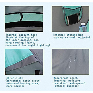 AyfeS Tent for Camping Camping Tent 4 with 2 Doors 2 Windows Automatic Pop Up Waterproof Instant Tent for Outdoor Hiking Large Space for Picnic Outdoors