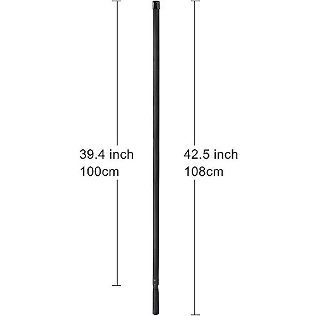 Bingfu Foldable CS Tactical SMA Female Ham Radio Antenna 2-Pack Dual Band VHF UHF 136-520MHz 42.5 inch Antenna for Kenwood Baofeng BF-F8HP UV-5R UV-82 BF-888S GT-3 Ham Two Way Radio Walkie Talkie